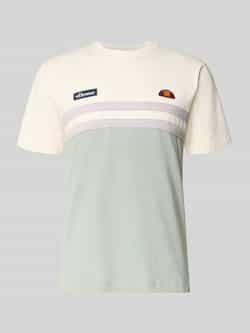 Ellesse T-Shirt mit Label-Stitchings und Rundhalsausschnitt