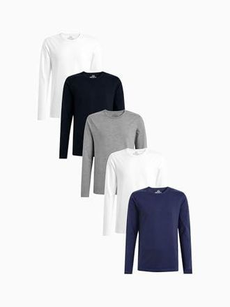 Next Lot de Cinq T-Shirts &Agrave; Manches Longues Homme Multi M