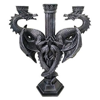 Nemesis Now Kerzenhalter Drachenaltar 33cm schwarz