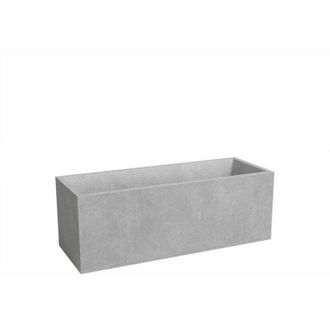 Artevasi Jardiniere - SYDNEY - Plastique - Gris Clair - 80 cm - 57 L - Dimensions: 79.5x29.5x29.5 cm