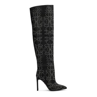 Kazar Nietenmuster Leder Musketiere - - Shoes - Damen - Schwarzk - 38 EU