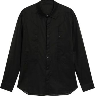 Rick Owens Homme, Chemises, Noir, Taille: M Camicia