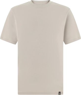 Boggi Milano Homme, Tops, Beige, Taille: 2XL T-shirt en coton, polyester et soie
