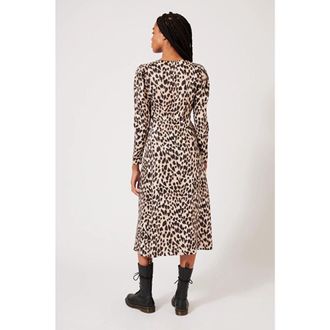 Manoush Lange Empire-Kleid mit Puff&auml;rmeln - - Dresses - Damen - Mehrfarbig - M