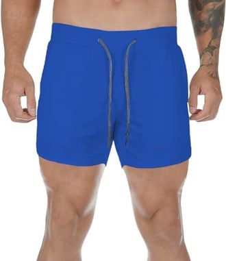 Generic Short chino extensible pour homme - Taille &eacute;lastique - En coton - L&eacute;ger - Avec poches - Pantalon de sport d&eacute;contract&eacute; - Pantalon de travail - Pantalon
