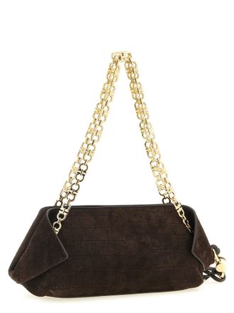 Ferragamo Womens Brown Goatskin Shoulder Bag