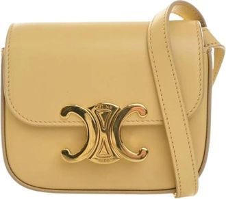 Celine Sac bandouli&egrave;re Triomphe Pre-owned - Femme - Pre-owned - Jaune - Taille: ONE Size