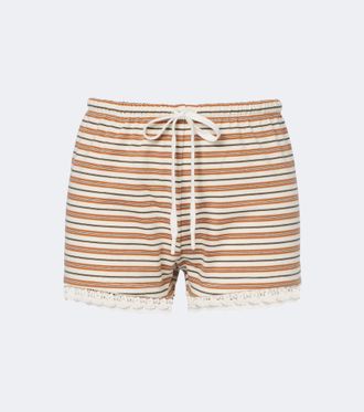 Poss&eacute; Short Maeve en coton &agrave; rayures