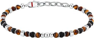 Sector Bracelet en acier et oeil du tigre