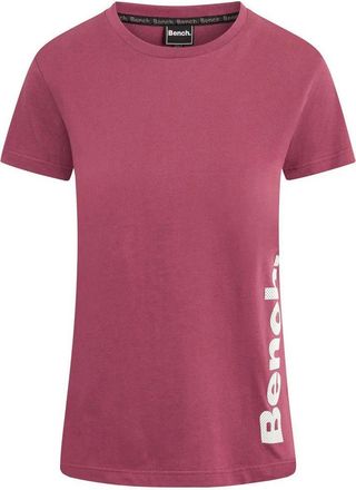 Bench T-Shirt Bench Damen Ringer T-Shirt Baumwolle Slim Fit (1-tlg) reine Baumwolle, mit ikonischem Logoprint