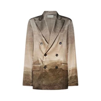 Pierre-Louis Mascia Femme, Vestes, Beige, Taille: 42 FR Adastrgum Jacket