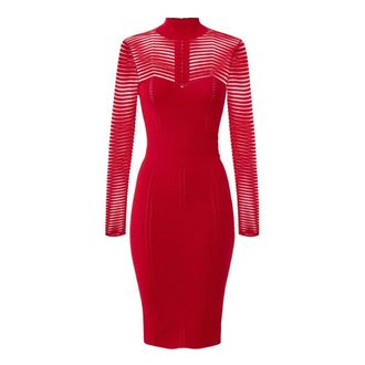 Elisabetta Franchi Elegantes Kleid f&uuml;r Besondere Anl&auml;sse - - Dresses - Damen - Rot - L