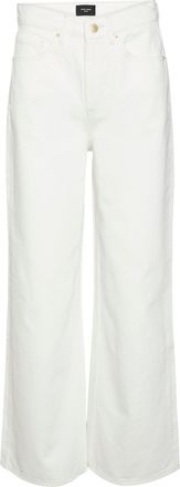 Vero Moda Vero Moda Womens VMKATHY SHR Wide CLR Jeans, Snow White, 25W / 32L