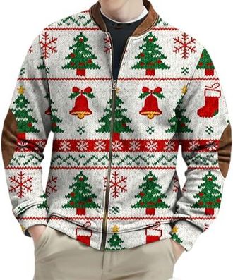 Generic Pull à col rond pour homme - Manches longues - Fermeture éclair - Sweat à capuche décontracté - Pour le sport - Manches longues, bordeaux, S