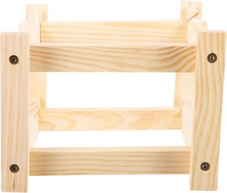 BESPORTBLE TOGEVAL Modernes Weinregal aus Holz Kleines Stabiles Flaschenregal f&uuml;r 4 Weinflaschen Tisch Weinhalter mit Rustikalem Design f&uuml;r K&uuml;che und Esszimmer