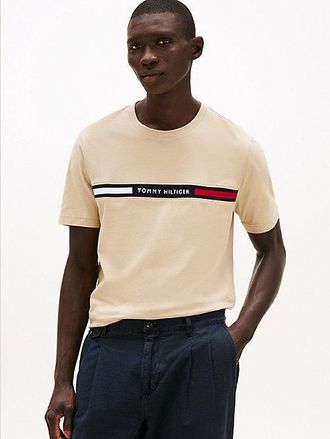 Tommy Hilfiger T-shirt à col ras-du-cou et empiècement logo