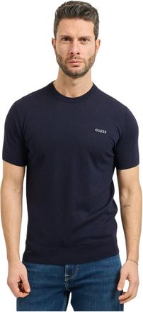 Guess Homme, Pulls, Bleu, Taille: S Logo T-Shirt