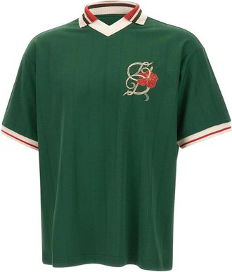 Dr&ocirc;le de Monsieur Homme, Tops, Vert, Taille: M D Hibiscus Polo