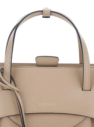 Hidesins Womens Handbag Beige Leather Calf Handbags Hand Bags