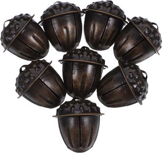 Angoily 20st&uuml;cke Tannenzapfen-gl&ouml;ckchen aus Metall Rustikale Weihnachtsdekoration H&auml;ngende Glocken f&uuml;r Girlanden und Kr&auml;nze Vintage-eisenglocken f&uuml;r Christbau