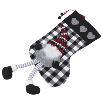 Aboofan Weihnachtsstr&uuml;mpfe mit Namen Weihnachtsdeko Socken Pl&uuml;sch-gnom-weihnachtsmann-h&auml;ngestr&uuml;mpfe Langen Beinen Weihnachtsfigur-h&auml;ngesocken Geschenkt&uuml;ten S&uuml;