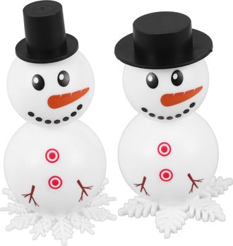 SOLUSTRE Schneemann-bastelset Aus Kunststoff Schneemann-DIY-zubehör Zum Selbermachen Schneemann-weihnachtsdekorations Party Und Zuhause