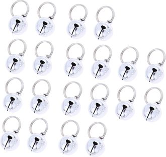 IFUNDOM 20 St&uuml;ck Kupfer Gl&ouml;ckchen 12mm Offen Selbstgemacht Weihnachtsbaumschmuck Haustierhalsband Anh&auml;nger Festliche Dekoration