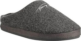 Tommy Hilfiger Femme Pantoufle en Feutre Chausson, Fr&ecirc;ne fonc&eacute;, 35.5 EU