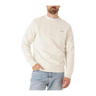 Calvin Klein Elegant Crew Neck Sweater - - Sweatshirts & Hoodies - Herren - Beige - 2XL