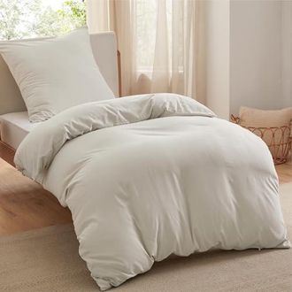 Bedsure Bedding Housse de Couette 140x200 cm - Parure de lit 1 Personne 140 x 200 certifi&eacute; Oeko-TEX - Housses de Couettes 140x200 + Taies doreiller 65x65 avec