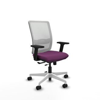 Piqueras y Crespo Moderner Drehstuhl Haches mit 2D-Armen, h&ouml;henverstellbare Lendenwirbelst&uuml;tze, ausgestattet mit Syncro/Traslack und eingespritztem Schaum. Mit Rollen v