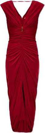 Versace Robe drap&eacute;e - Femme - Robes - Rouge - Taille: 40 FR