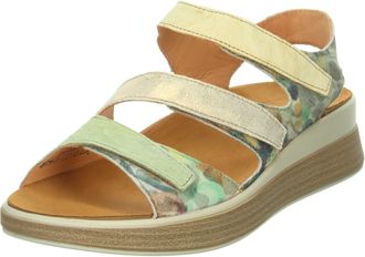 Think Damen Meggie Lederfutter Sandale, Green/Kombi 9070, 42 EU