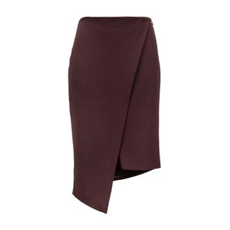 Elisabetta Franchi Femme, Jupes, Brun, Taille: 40 FR Midi Skirt