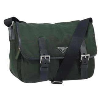Prada Sac bandouli&egrave;re vintage en nylon Pre-owned - Femme - Pre-owned - Vert - Taille: ONE Size