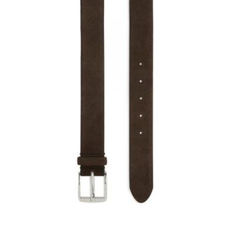 Au Printemps Paris Rindsledergürtel - Braun