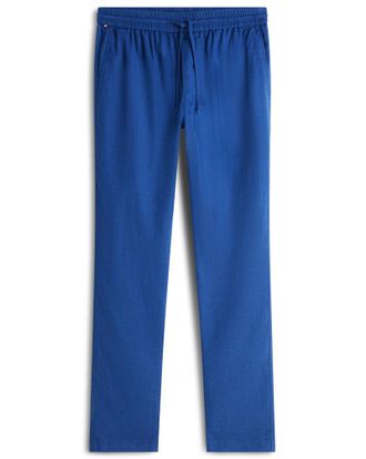 Tommy Hilfiger Leinenhose Harlem mit Dehnbund, Regular Tapered Fit in