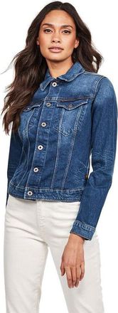 G-Star RAW Damen 3301 Slim Jacke, Blau (faded stone D11146-C052-A951), XS