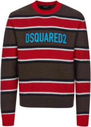 Dsquared2 Roter Herrenpullover & Strickjacke - - Knitwear - Herren - Mehrfarbig - L