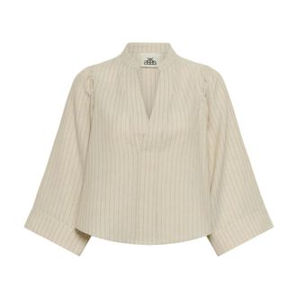Karen by Simonsen Damen, Blusen & Hemden, Beige, SGr&ouml;&szlig;e