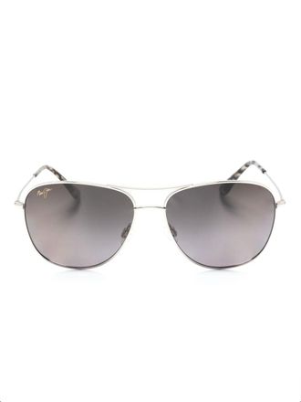 Maui Jim Cliff House Pilotenbrille - Silber