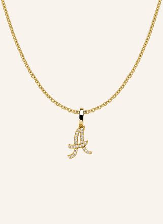 Cada Cada Kette Tiny Diamond Letter A gold