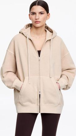 Arket Kapuzenpullover Mit Rei&szlig;verschluss -Beige