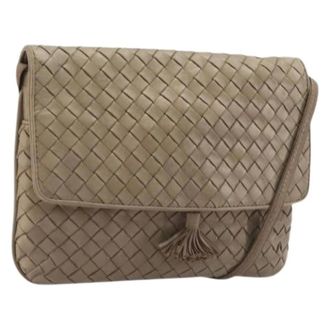 Bottega Veneta Sac &agrave; bandouli&egrave;re Pre-owned - Femme - Pre-owned - Beige - Taille: ONE Size