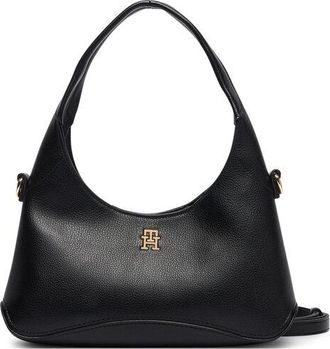Tommy Hilfiger Handtasche Th Everyday Mini Hobo AW0AW19185 Schwarz