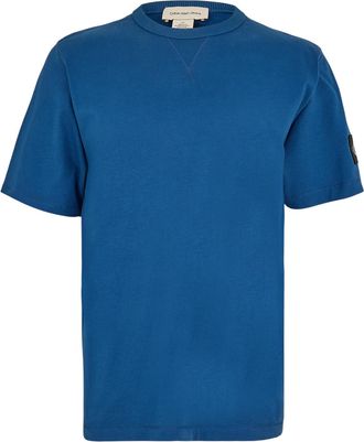 Calvin Klein T-Shirt f&uuml;r Herren, Rundhalsausschnitt, Regul&auml;r (Blau)
