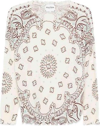 Kujten Rundhalspullover - Weiß