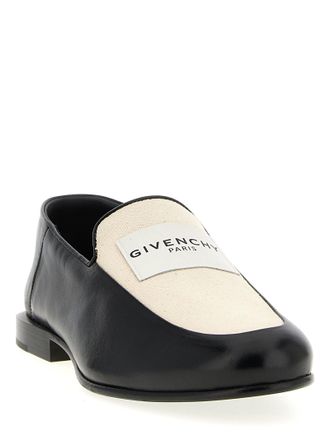 Givenchy Womens Black Lamb Leather Slip-On Loafers