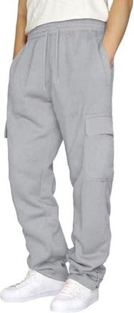 Generic Pantalon de jogging pour homme - Pantalon de loisirs pour homme - Confortable - Couleur unie - Avec poches &agrave; cordon de serrage - Pour le quotidien - C