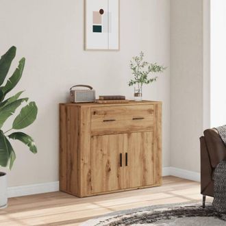 vidaXL Buffet ch&ecirc;ne artisanal 80x33x70 cm bois ding&eacute;nierie Vidaxl